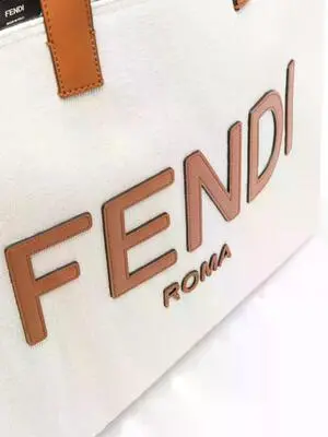 Fendi Jacquard-logo Canvas Tote Bag