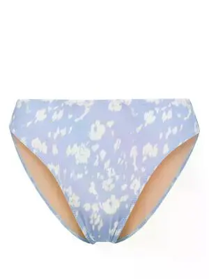 Evarae Iza Leopard Bikini Bottoms - Blue