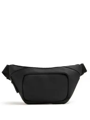 Rains Debossed Waterproof Belt Bag - Black