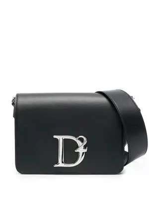 Dsquared2 Logo Plaque Crossbody Bag - Black