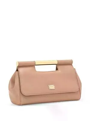 Dolce & Gabbana Sicily Leather Top Handle Bag