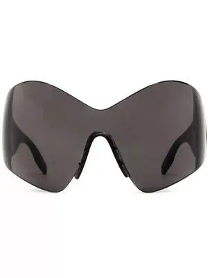 Balenciaga Ski Cat Oversized-frame Sunglasses - Black