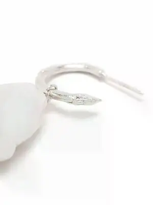ALIGHIERI The Snow Lion And The Baroque Drop Earring - Silver