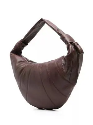 LEMAIRE Fortune Croissant Shoulder Bag In Grained Leather - Brown