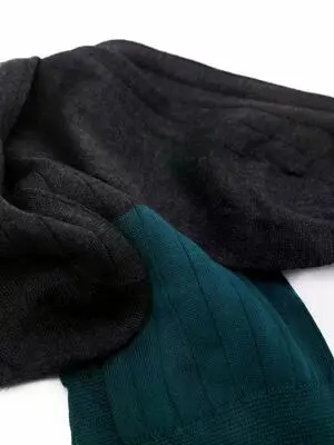 Plan C Ribbed Cotton Socks
