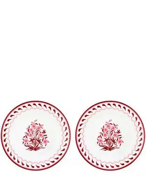 AQUAZZURA CASA Jaipur Dinner Plates - Red
