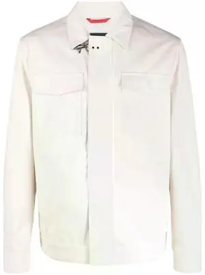 FAY Gancini Buckle Cotton Truck Jacket