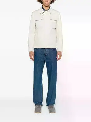 FAY Gancini Buckle Cotton Truck Jacket