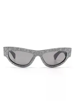 Gucci Cat Eye Frame Sunglasses - Silver