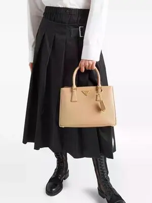 Prada Medium Galleria Leather Tote Bag - Neutrals