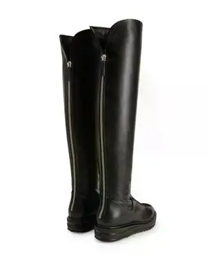 GIUSEPPE ZANOTTI Malakhie Knee-high Leather Boots - Black