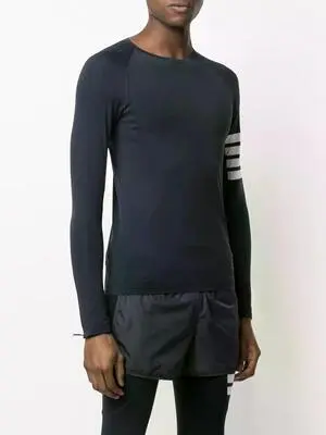 Thom Browne Signature 4-stripe Performance Top - Blue