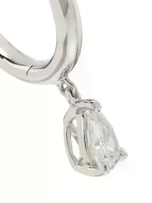 ANITA KO 18kt White Gold Pear-cut Diamond Hoop Earring
