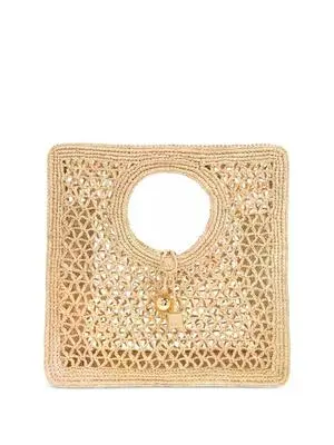 Jacquemus Jacquemus Small Spiaggia Raffia Bag Neutrals
