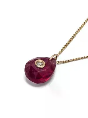 Pascale Monvoisin 9kt Yellow Diamond And Ruby Necklace