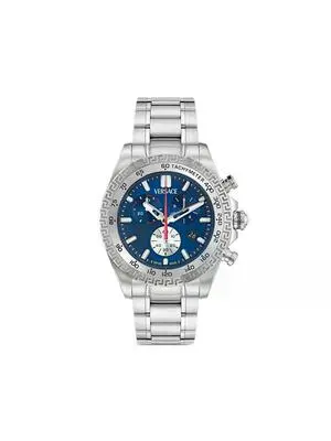 Versace Chrono X 44mm Stainless Steel Chronograph Watch - Blue
