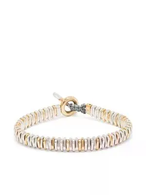 MAOR 18ct Yellow Gold Vermeil Zig Bracelet - Silver