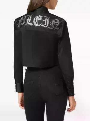 Philipp Plein Embellished Cropped Shirt