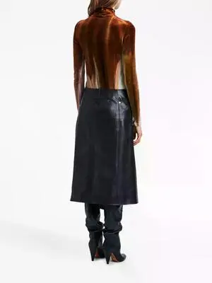 Proenza Schouler Ice Dyed Velvet Mock Neck Top