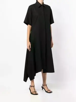 Goen.j Asymmetric Hem Shirt Dress