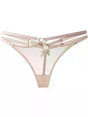 BORDELLE Multi-strap Thong - Neutrals