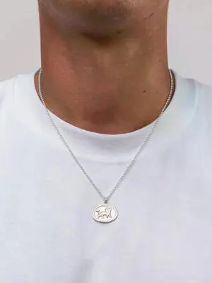 DOWER & HALL Sterling Lion Talisman Necklace