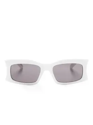 Balenciaga Rectangular Frame Sunglasses - White