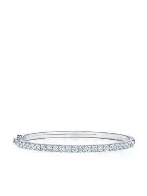 Kwiat 18kt White Gold Diamond Bangle - Silver