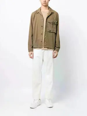 C.P. COMPANY Logo-embroidered Cotton Shirt
