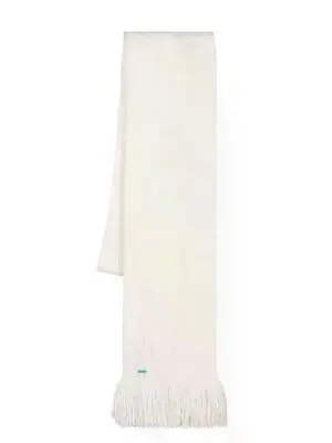 Alanui Finest Chunky-knit Scarf - White