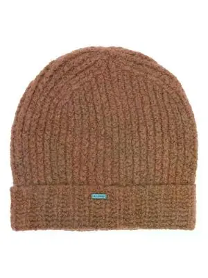 Alanui Logo-plaque Beanie - Brown