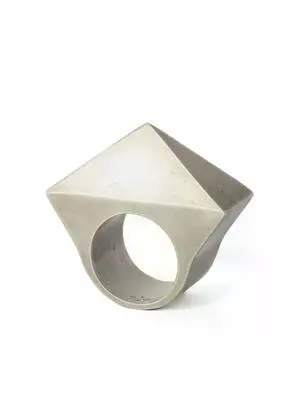 PARTS OF FOUR Crescent Bridge Brushed Ring - Silver