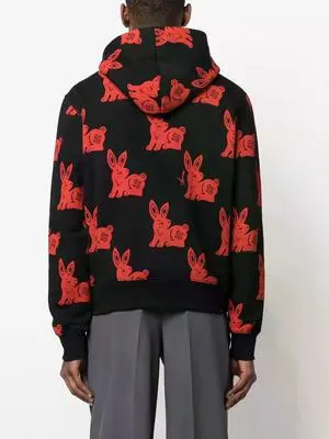 Amiri Rabbit-motif Cotton Hoodie