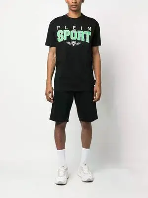 PLEIN SPORT Logo-print T-shirt - Black