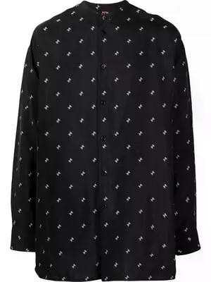 OAMC Bow-motif Band-collar Shirt