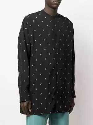 OAMC Bow-motif Band-collar Shirt