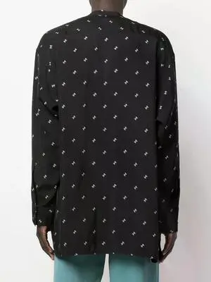 OAMC Bow-motif Band-collar Shirt