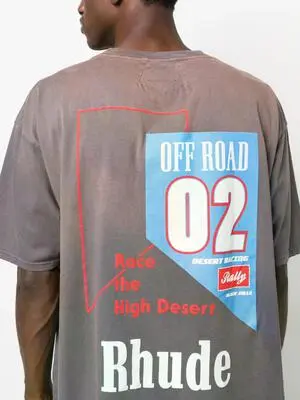 Rhude O2 Off-road Print Cotton T-shirt
