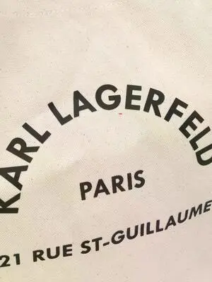 Karl Lagerfeld Rue St-guillaume Canvas Tote Bag - Neutrals