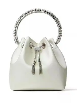 JIMMY CHOO Bon Bon Bucket Bag - Silver