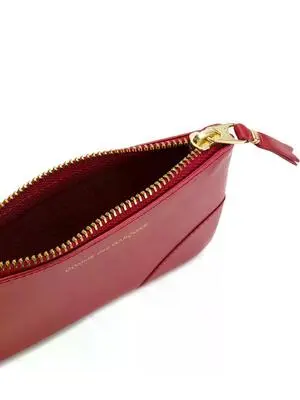 Comme Des Garçons Logo-stamp Zip Wallet - Red