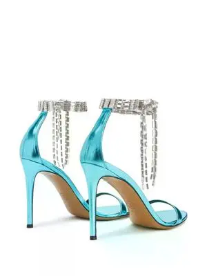 Alexandre Vauthier 105mm Crystal-embellished Stiletto Sandals - Blue
