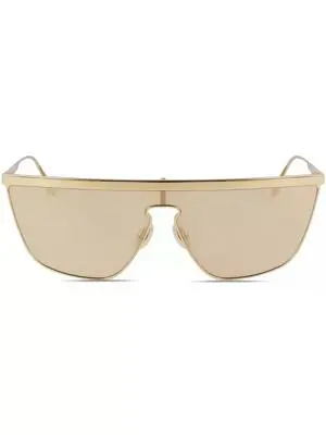 Victoria Beckham Shield-frame Sunglasses - Gold