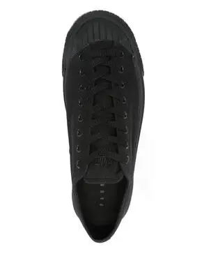 PAURA Logo-embroidered Lace-up Sneakers - Black
