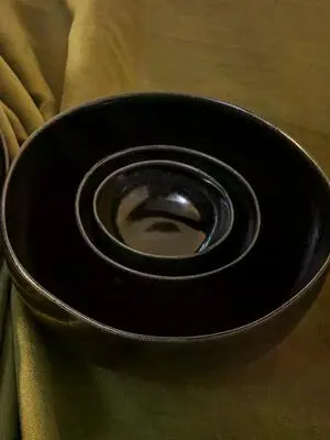 L'Objet Terra Porcelain Sauce Bowl - Black