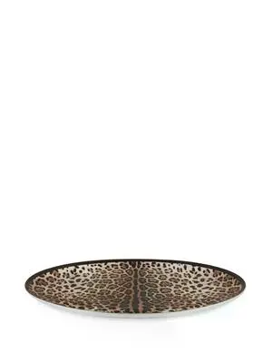 Dolce & Gabbana Porcelain Leopard-print Platter