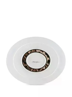 Dolce & Gabbana Porcelain Leopard-print Platter