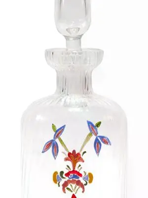 CABANA Murano Gulistan Glass Oil Bottle - White