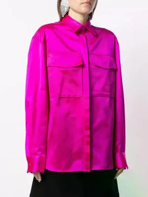 Alex Perry Duchesse Satin Boxy Shirt