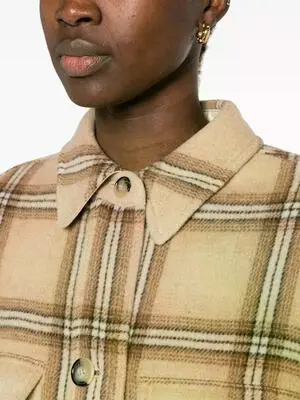 Isabel Marant Étoile Fontizia Checked Midi Coat